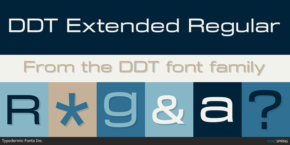 DDT Extended Regular Font