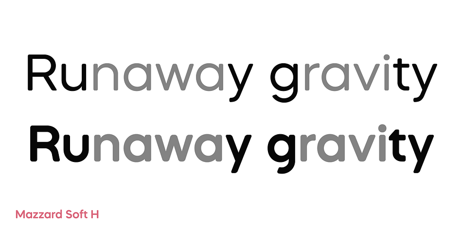 Mazzard Soft H Font
