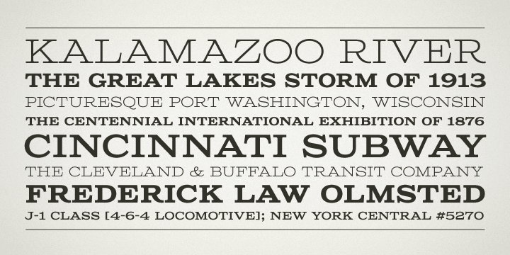 Columbia Titling Font