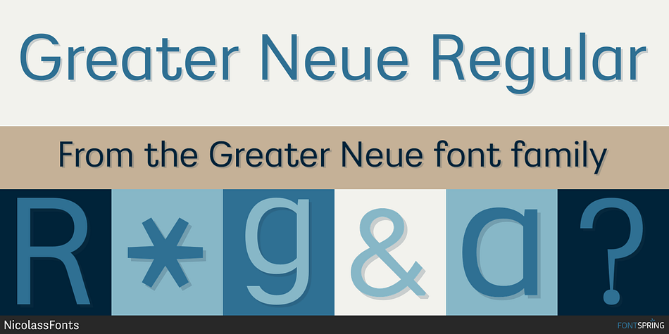 Greater Neue Regular Font