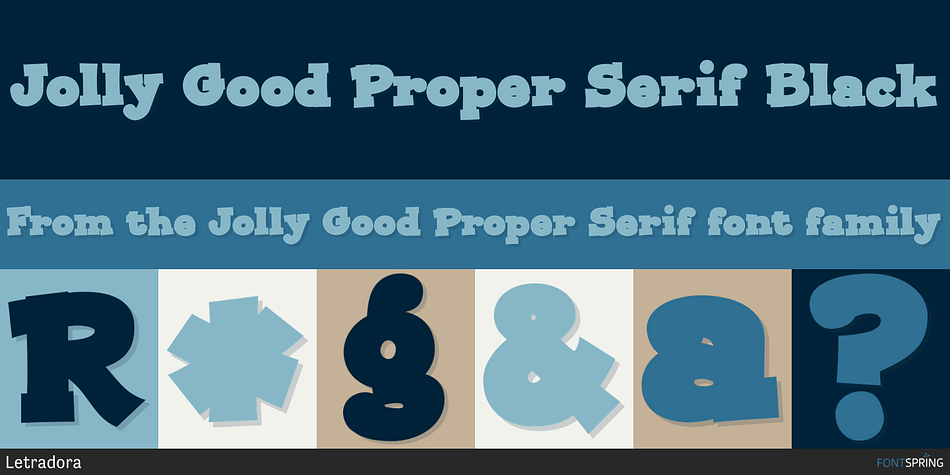 Jolly Good Proper Serif Black Font