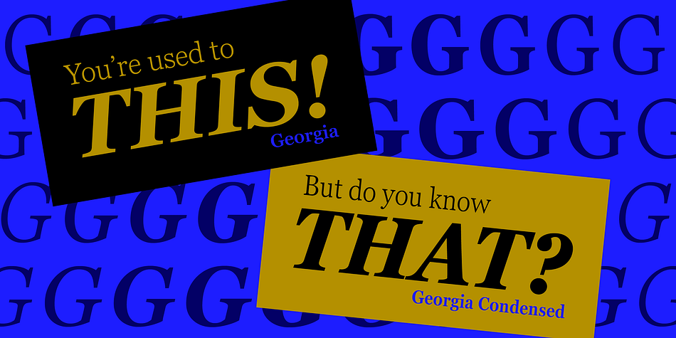 Georgia Pro Font