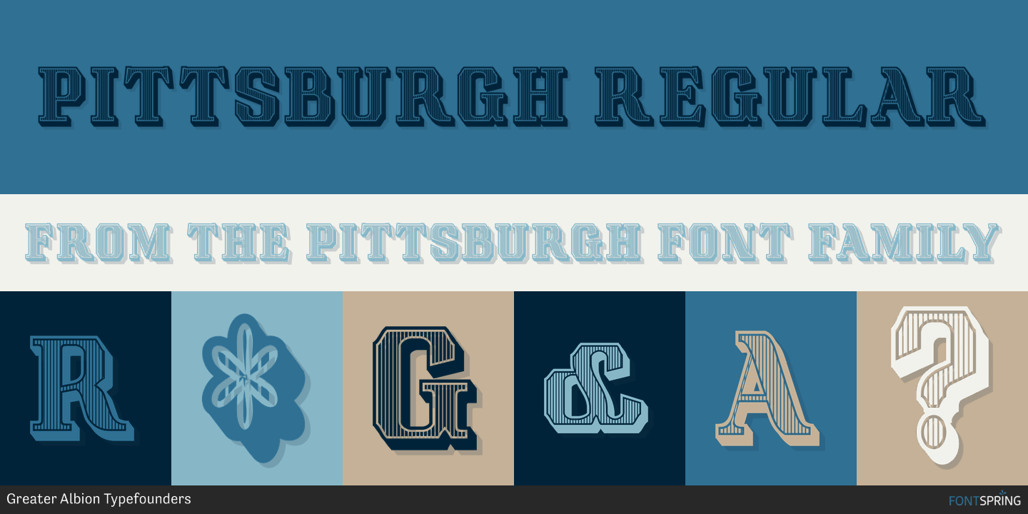 Fonts similar to Pittsburgh