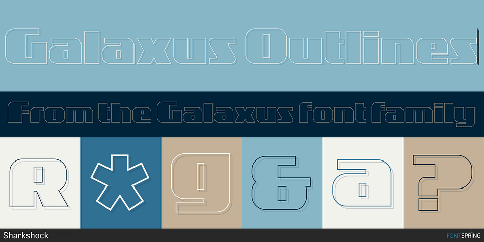 Galaxus Outlines Font