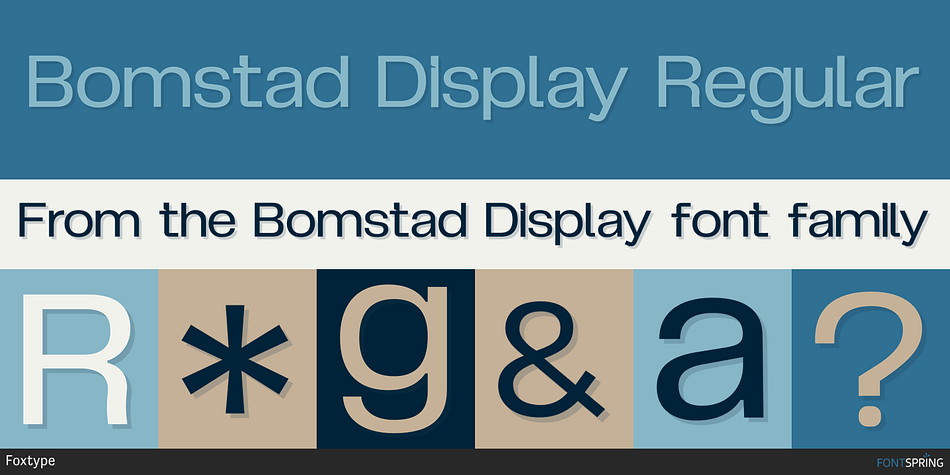Bomstad Display Regular Font