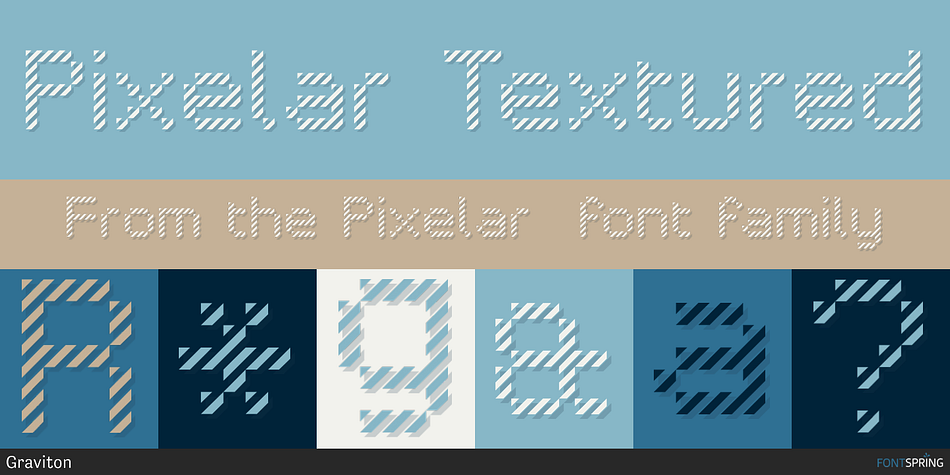 Pixelar Textured Font