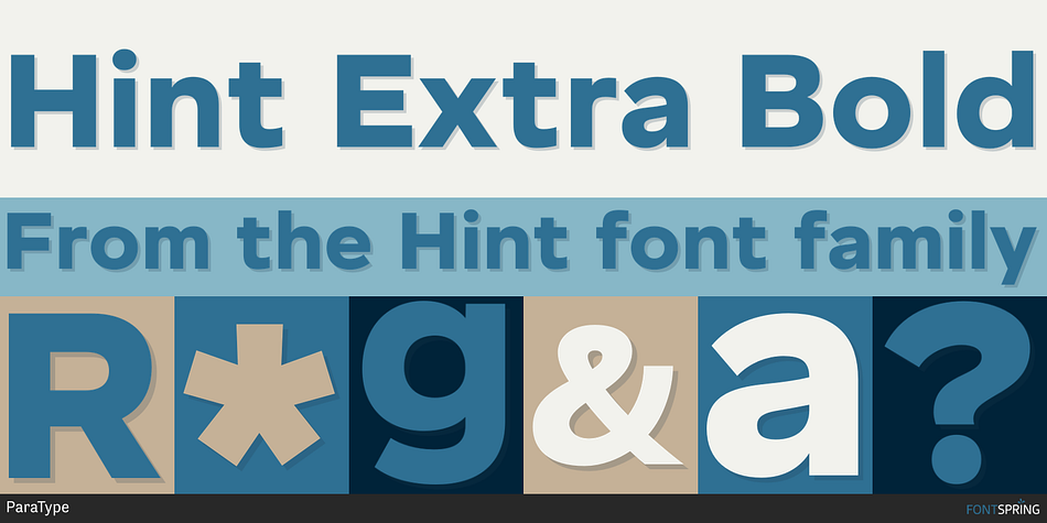 Hint Extra Bold Font