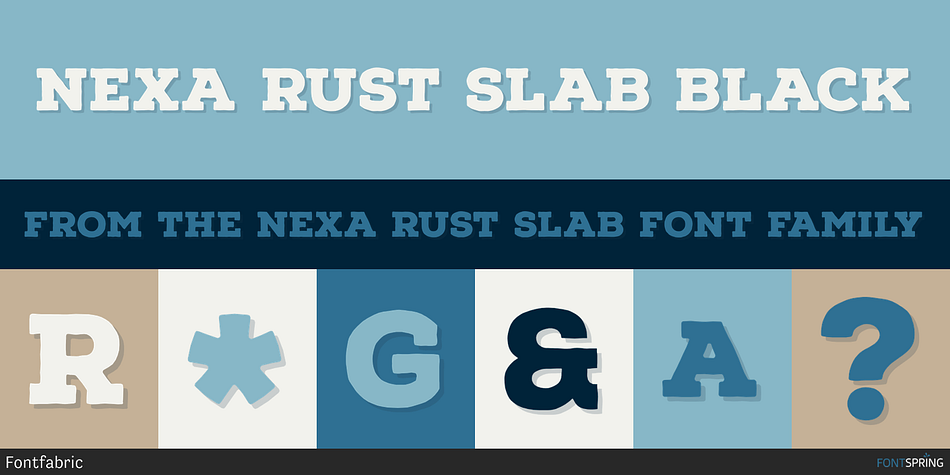 Nexa Rust Slab Black Font