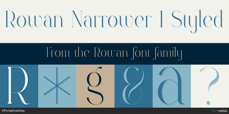 Rowan Narrower 1 Styled Font