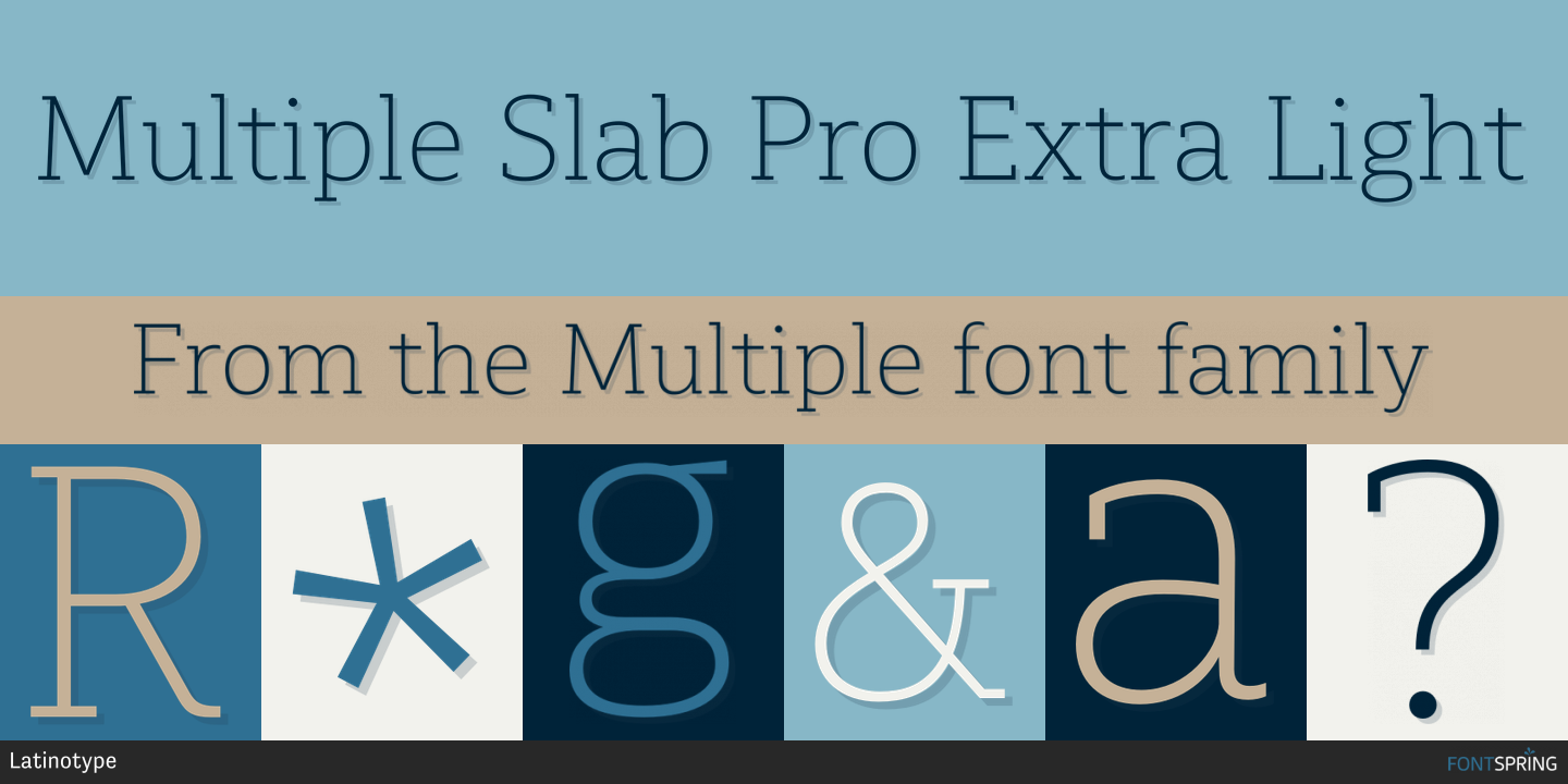 Multiple Slab Pro Font