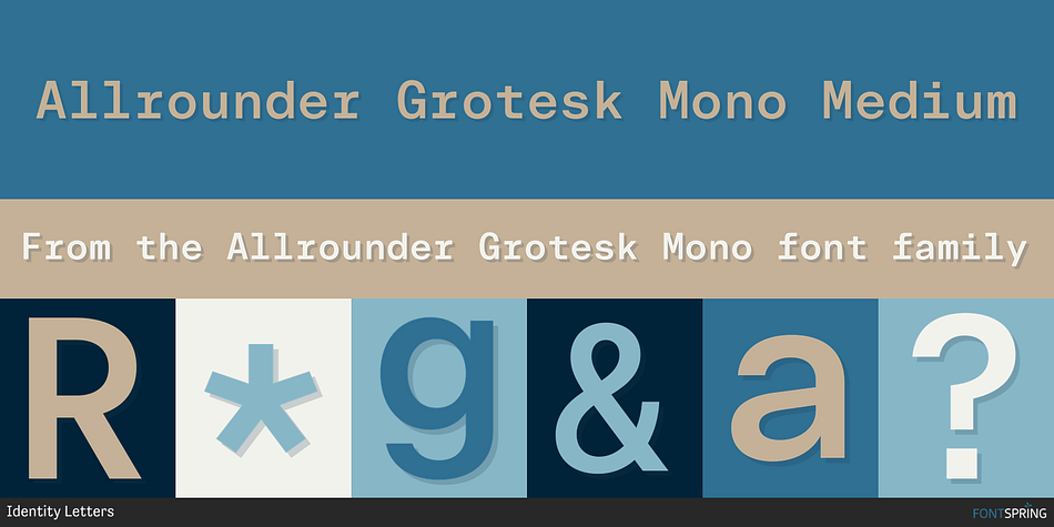 Allrounder Grotesk Mono Medium Font