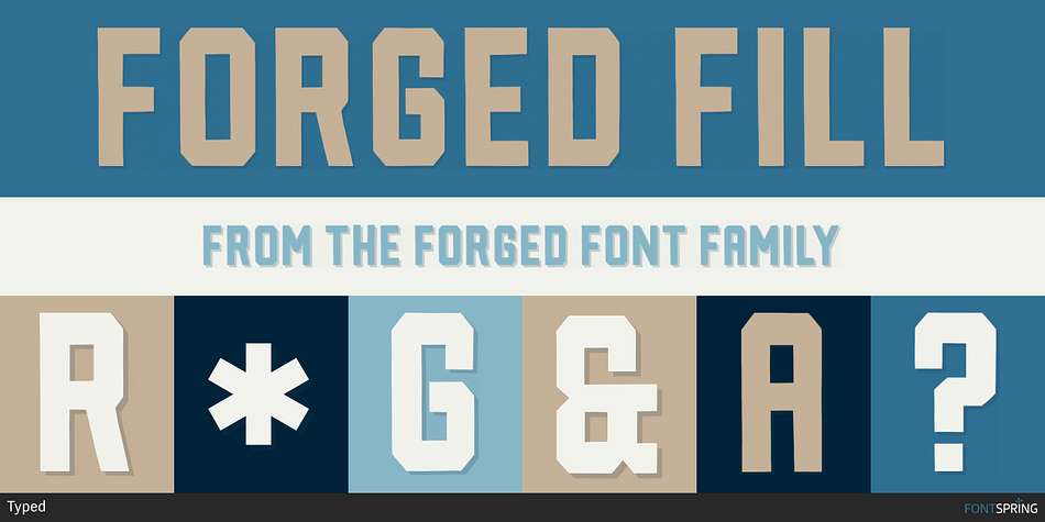 Forged Fill Font
