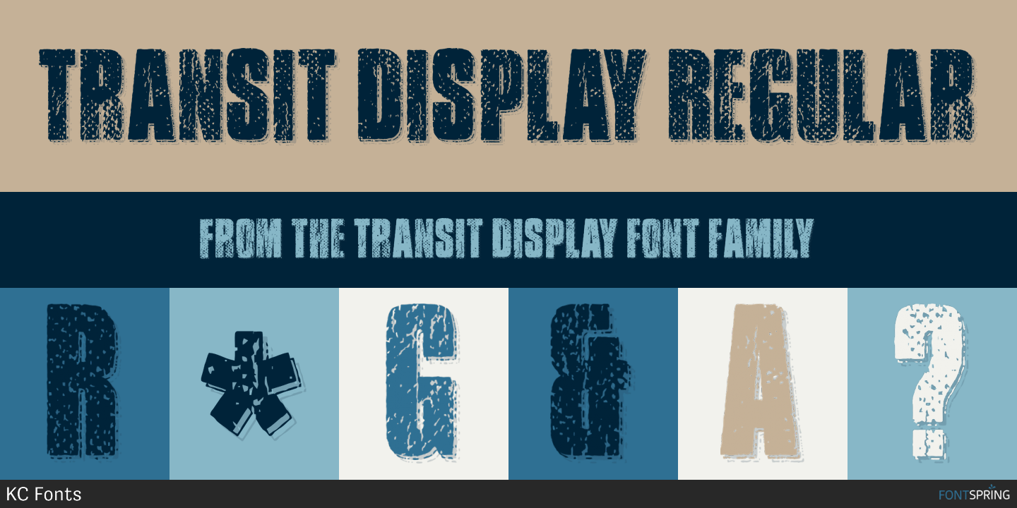 Fonts similar to Transit Display