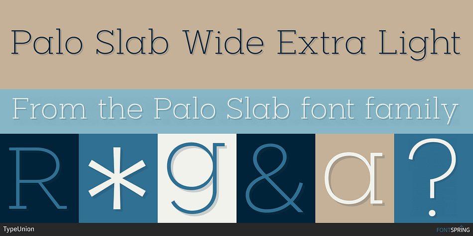 Palo Slab Wide Font