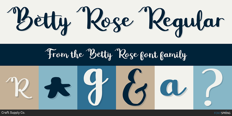 Betty Rose Regular Font