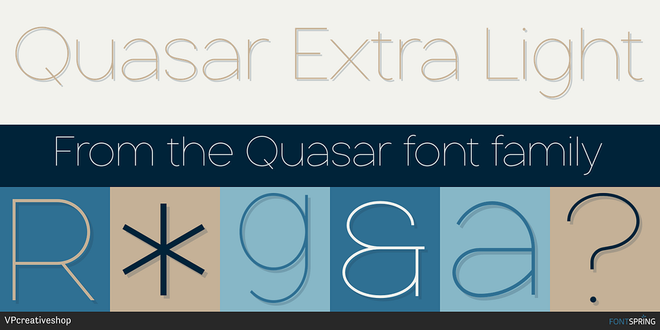 Quasar Extra Light Font