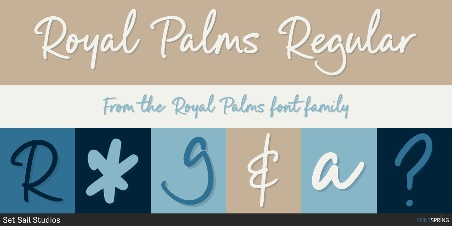 Fonts similar to Royal Palms