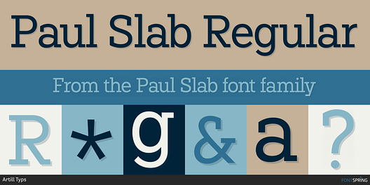 Fonts similar to Paul Slab