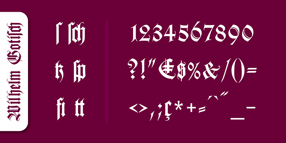 Wilhelm Gotisch Pro Font