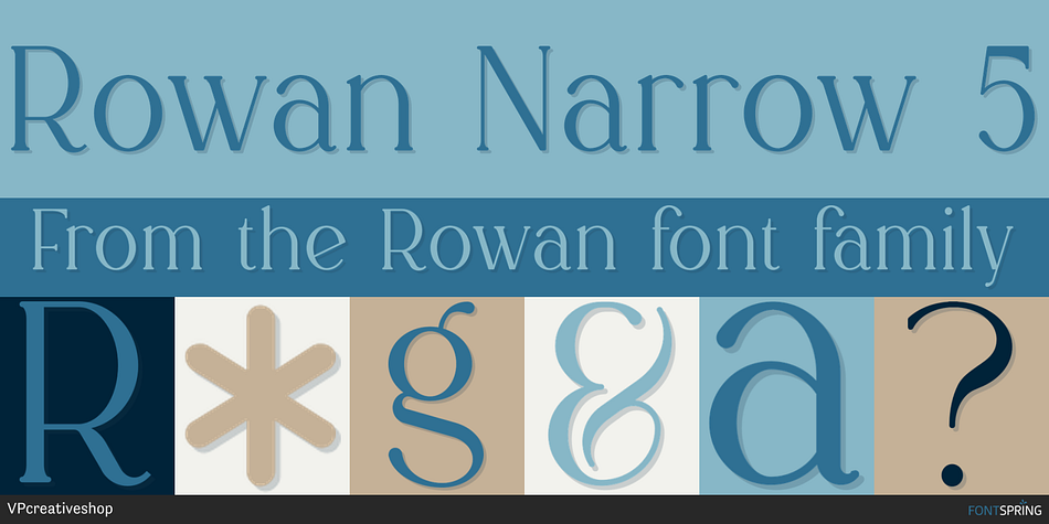 Rowan Narrow 5 Font
