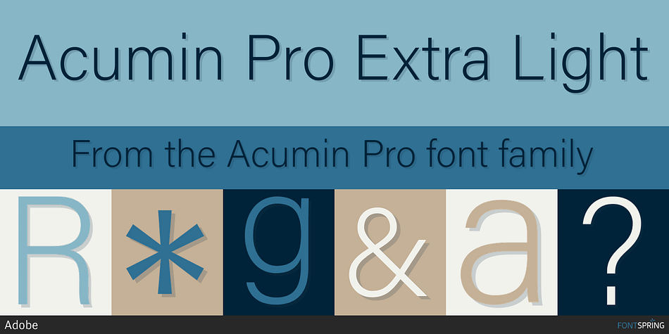 Acumin Pro Font