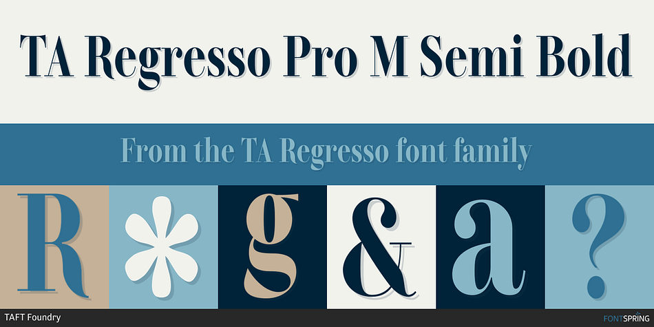 TA Regresso Pro M Semi Bold Font