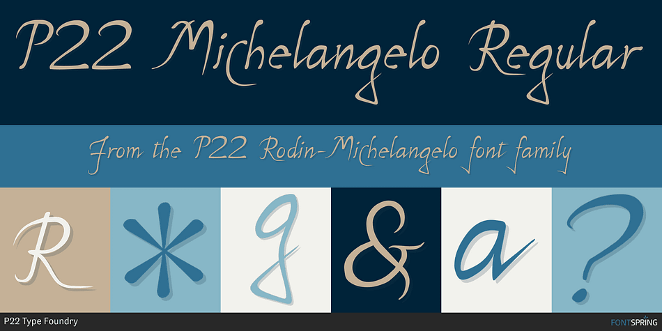 P22 Rodin-Michelangelo Font
