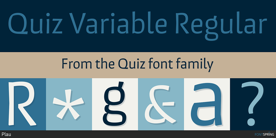 Quiz Variable Regular Font