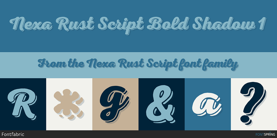 Nexa Rust Script Bold Shadow 1 Font