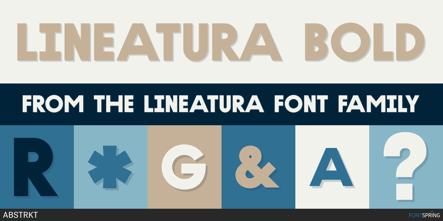 Lineatura Bold Font