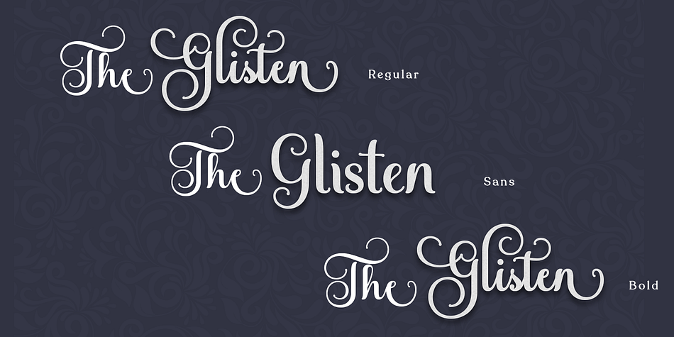The Glisten Script Font