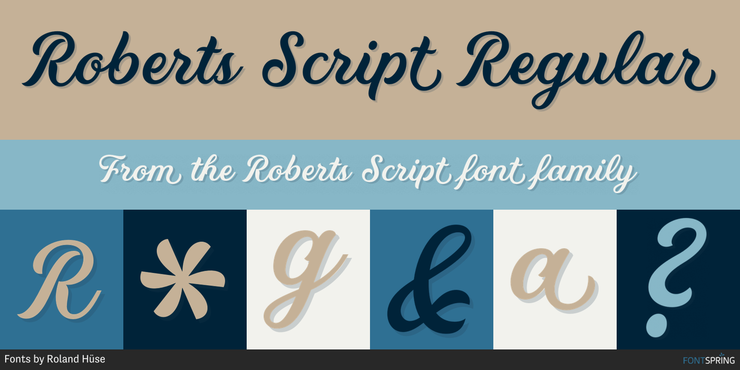 Fonts similar to Roberts Script