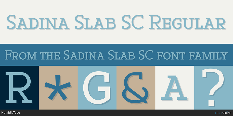 Sadina Slab SC Regular Font