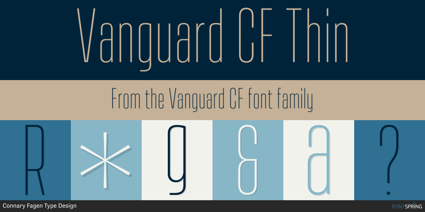 Fonts similar to Vanguard CF
