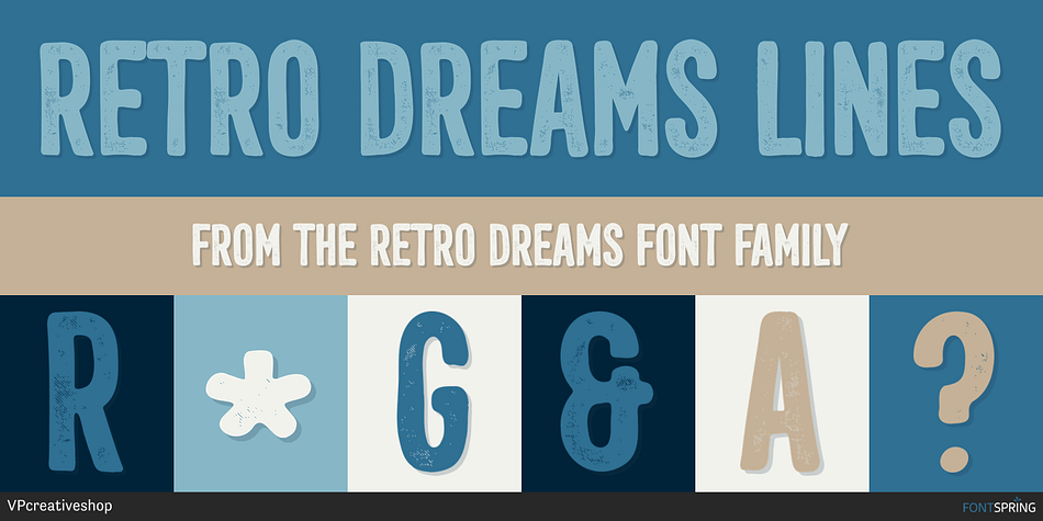 Retro Dreams Lines Font