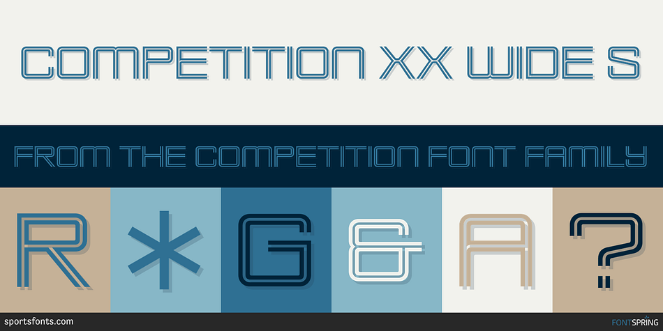 Competition XX Wide S Font