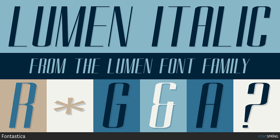 LUMEN Italic Font