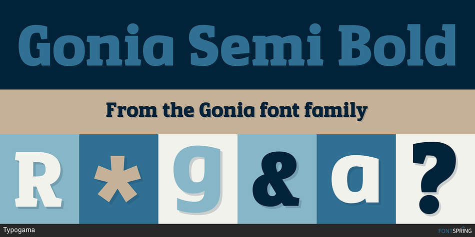 Gonia Semi Bold Font