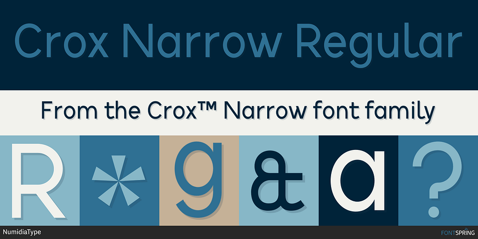 Crox Narrow Regular Font