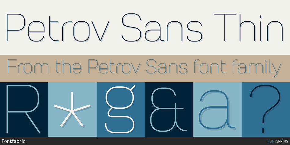 Petrov Sans Thin Font