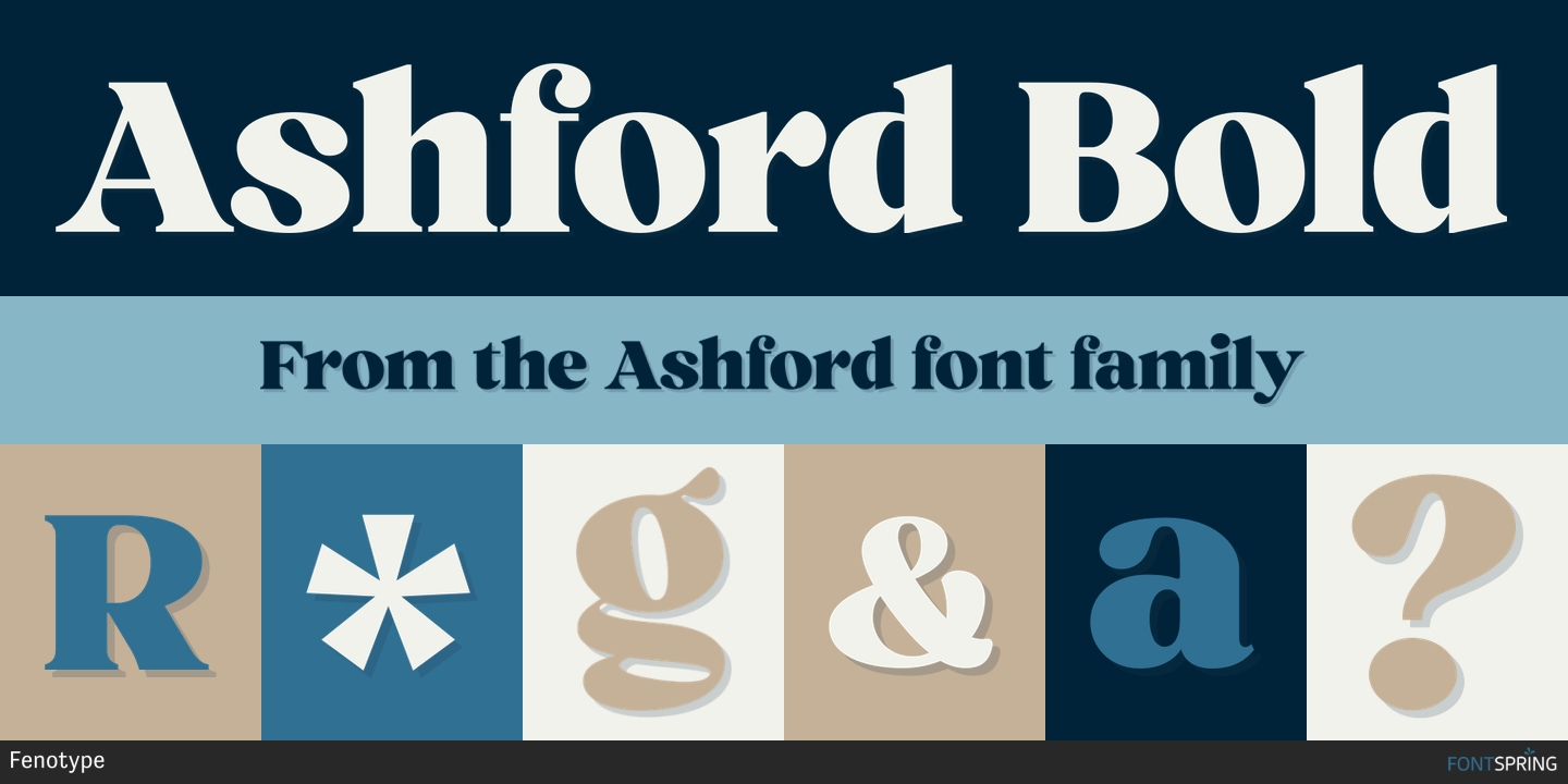 Fonts similar to Ashford