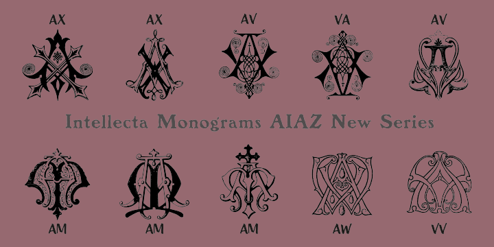 Intellecta Monograms Font