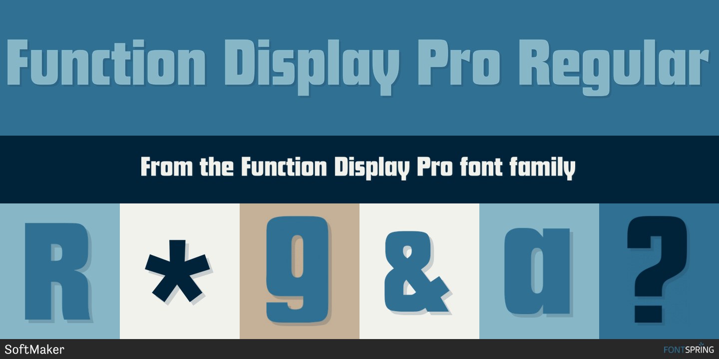 Fonts similar to Function Display Pro