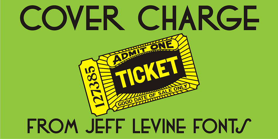 Cover Charge JNL Font