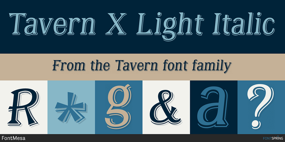 Tavern X Set Font