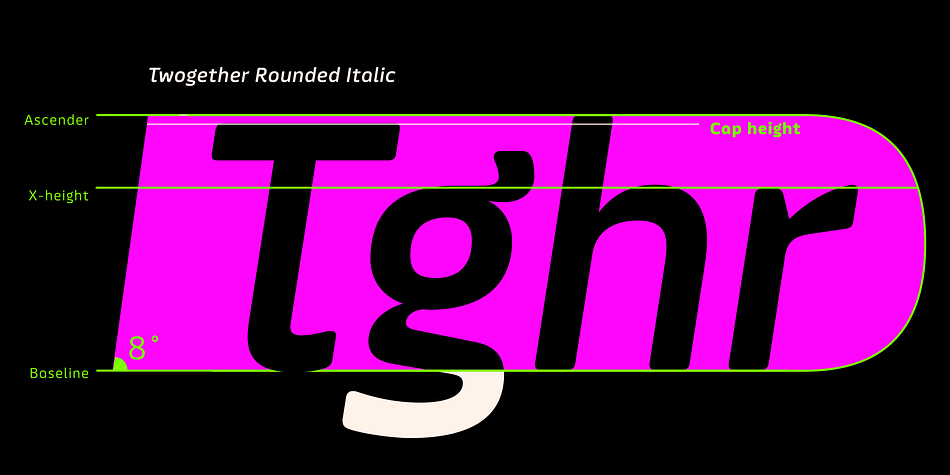 Twogether Rounded Font
