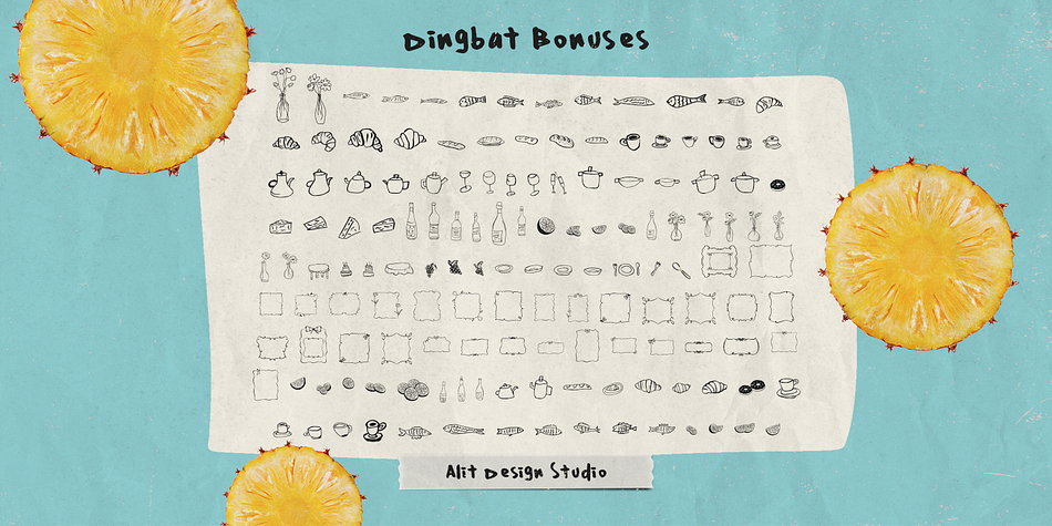 Pineapple Shadow Typeface Font