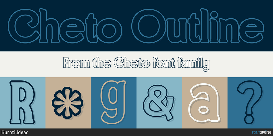 Cheto Outline Font