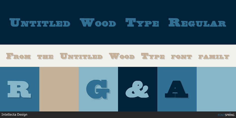 Untitled Wood Type Font