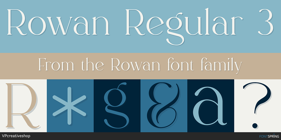 Rowan Regular 3 Font